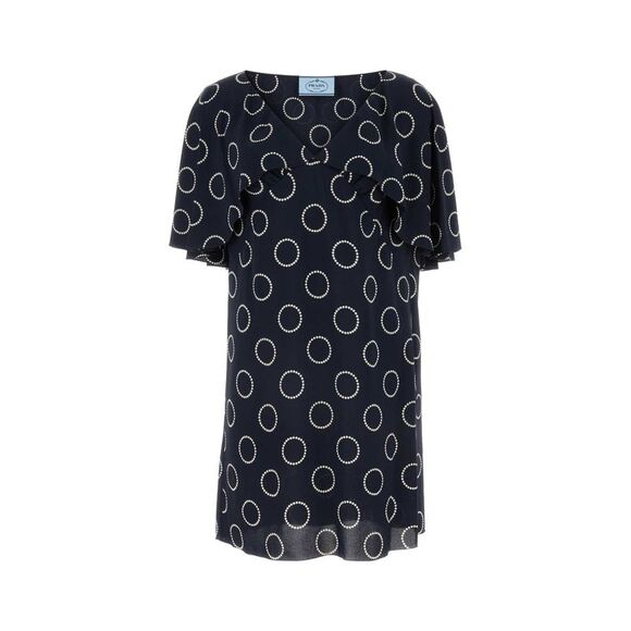 Prada | Dresses | Prada Women Printed Crepe Dress | Poshmark
